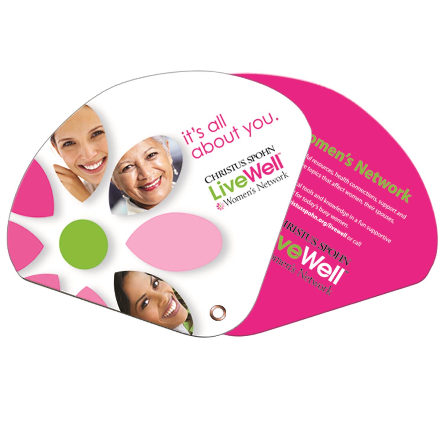 EF-1 2 Part Expandable Seashell Hand Fan