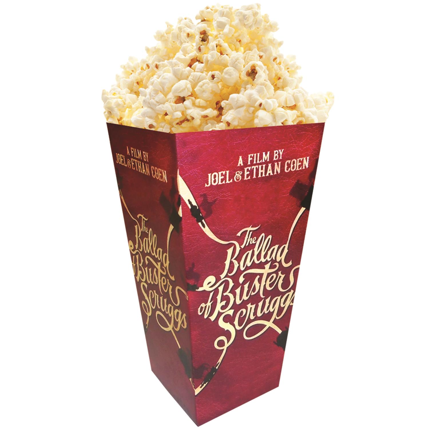 FPSB-08D Medium Straight Edge Scoop Popcorn Box Full Color 46 oz