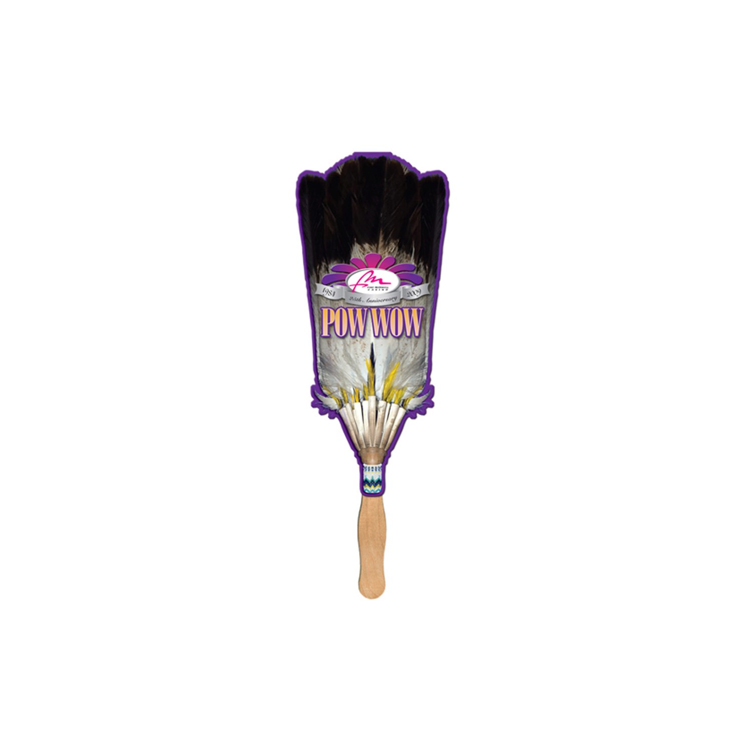 LF-102 Broom Hand Fan Full Color (2 Sides)