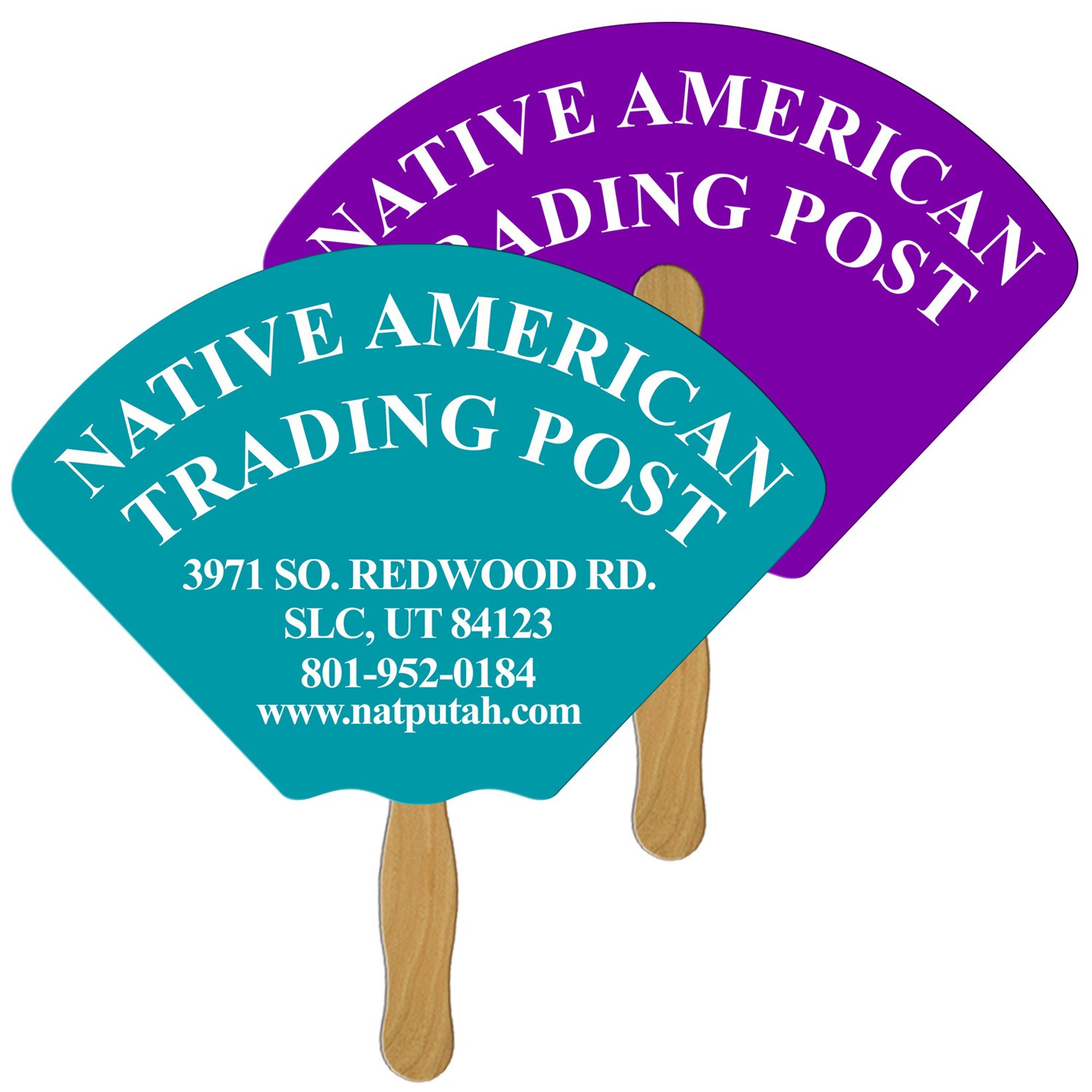 LF-122 Shell Hand Fan Full Color (2 Sides)