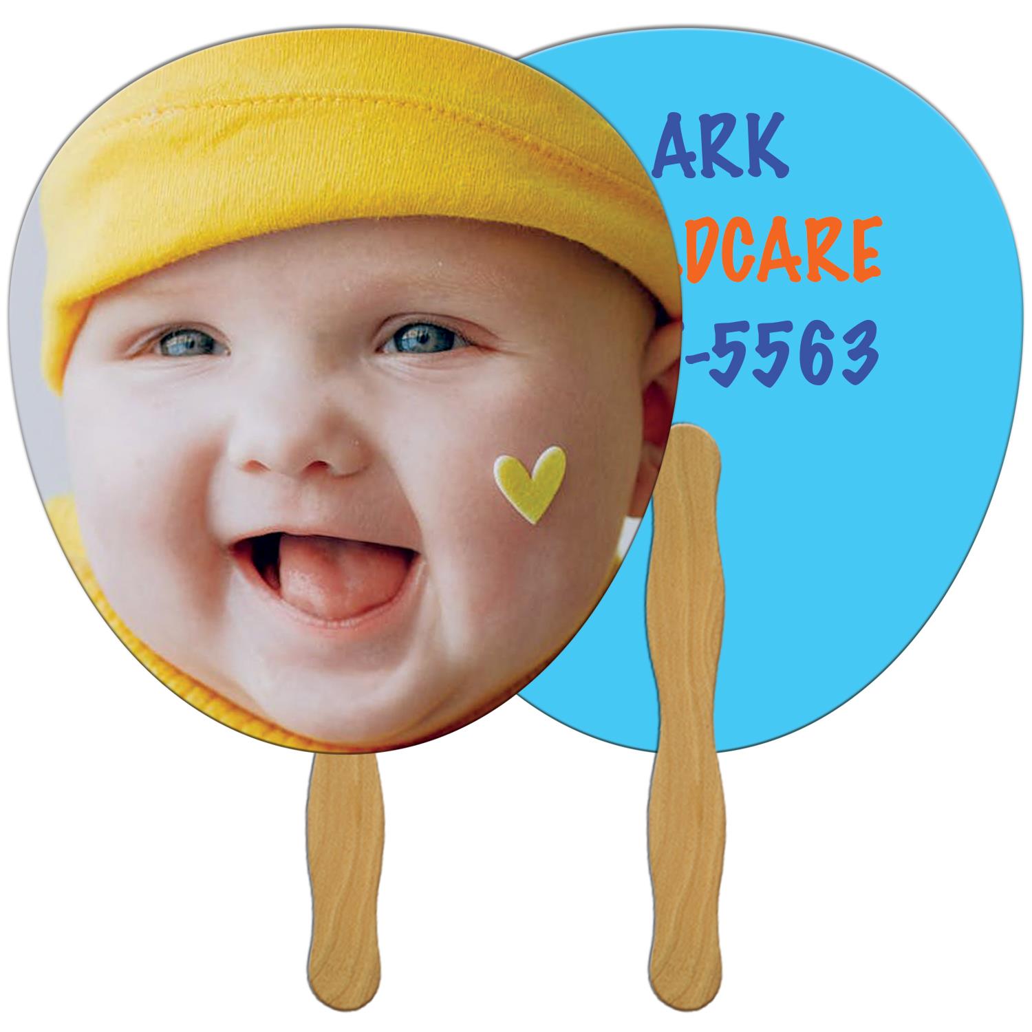 LF-170 Elliptical Hand Fan Full Color (2 Sides)