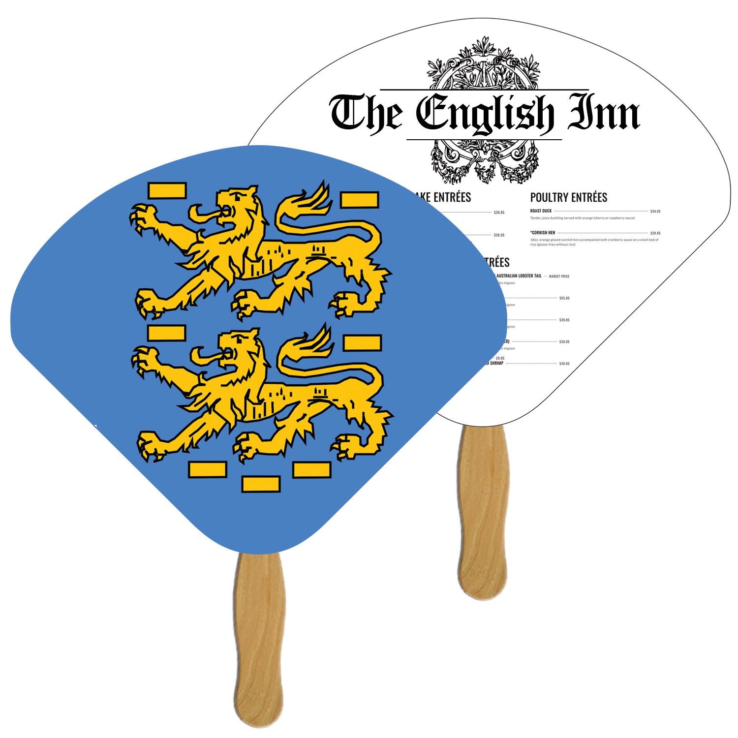 SWF-48 Seashell Sandwiched Hand Fan