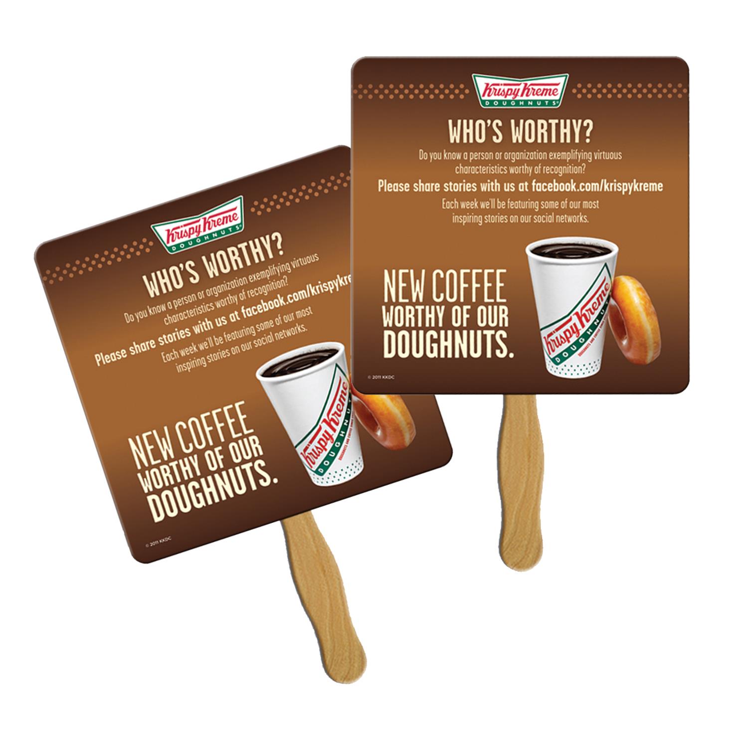 SWF-5 Square Sandwiched Hand Fan